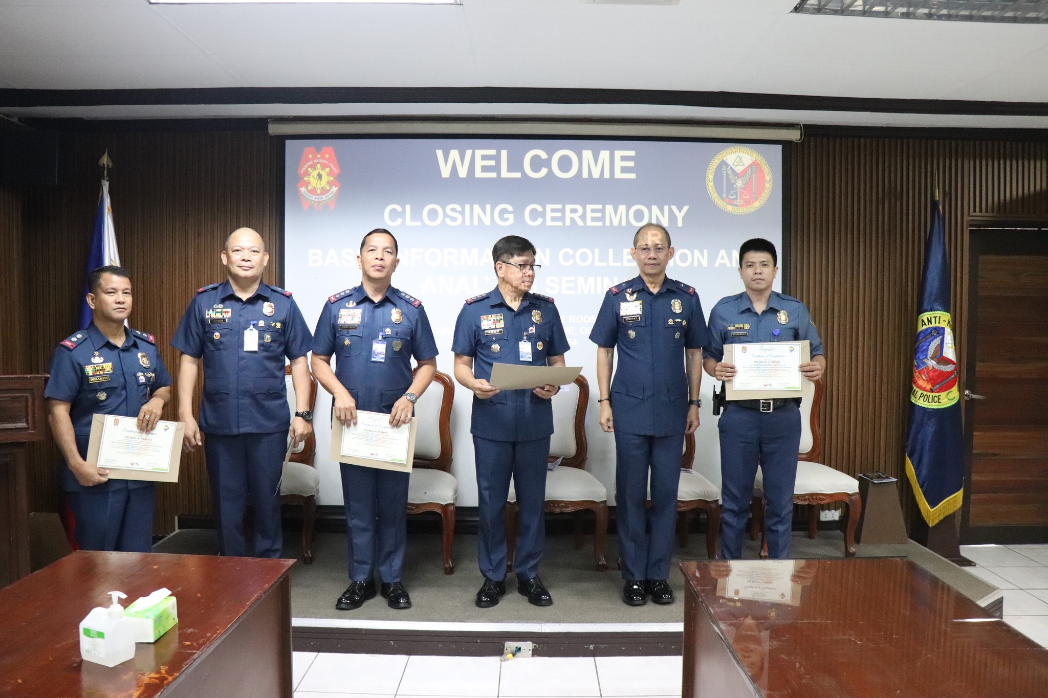 CLOSING CEREMONY OF THE BASIC INFORMATION COLLECTION AND ANALYSIS ...
